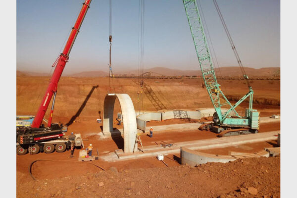 Precast concrete tunnel and bridge arches, TechSpan®