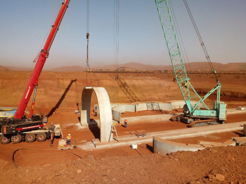 Precast concrete tunnel and bridge arches, TechSpan®