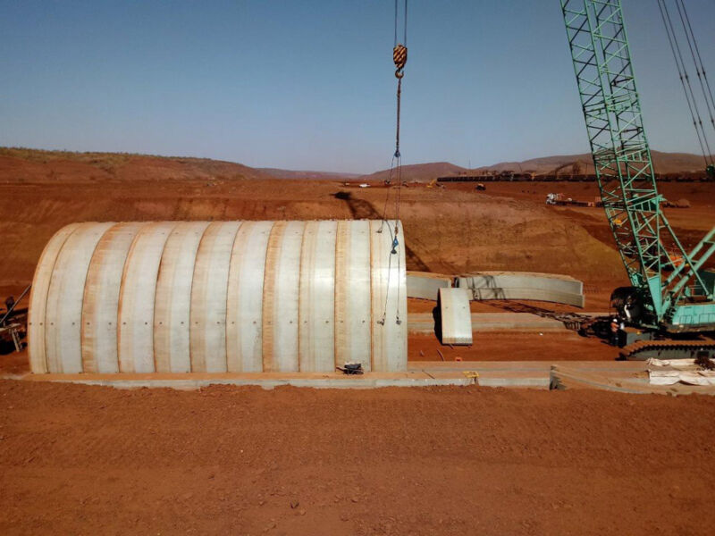 Precast concrete tunnel and bridge arches, TechSpan®