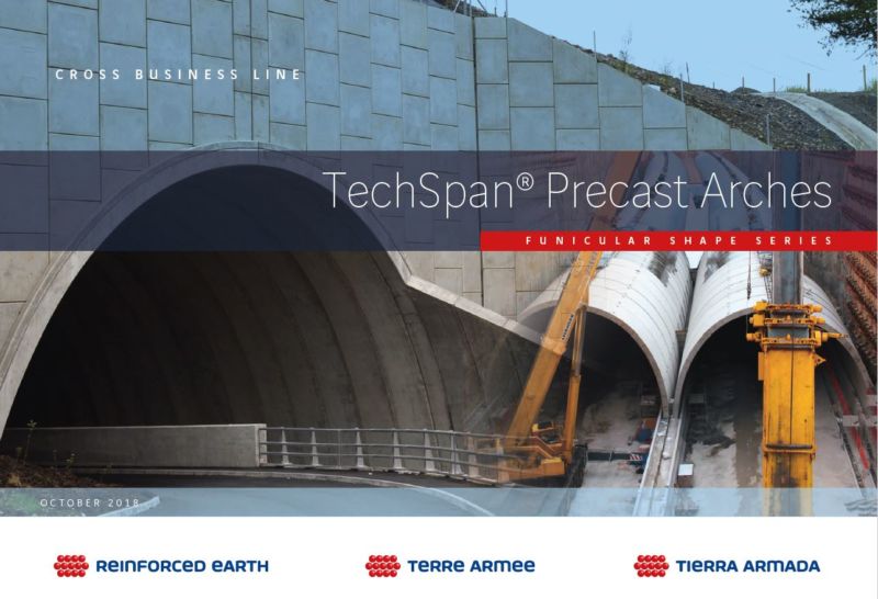 Precast concrete tunnel and bridge arches, TechSpan®