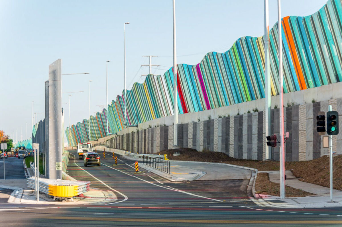 West Gate Freeway MSE Walls & Bespoke Precast Facing Panels